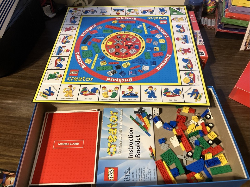 LEGO CREATOR RoseArt The Race To Build It Board Game - only missing ...