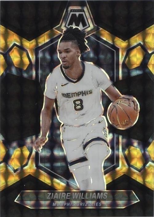 2023-24 Panini Mosaic - Ziaire Williams #173 Choice Black Gold Mosaic ...