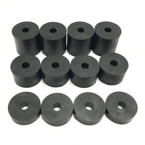 M4 Medium Hard Rubber Spacers 4mm Hole 0.63" Diameter 3 Depths Assorted ...