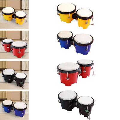 4" 5" Percussion Bongos Drum Set African Drum for Professionals ...