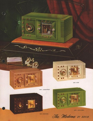 Radio Ad Sheet - The Moderne by Arvin - Model 858T - Specifications ...