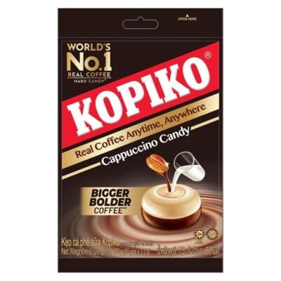 Cappuccino Coffee Candy Kopiko World’s No.1 Real Coffee Hard Candy 175 ...