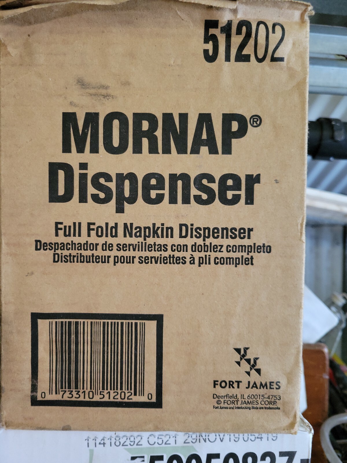 Georgia-Pacific 51202 MorNap Black / Chrome Napkin Dispenser for sale ...