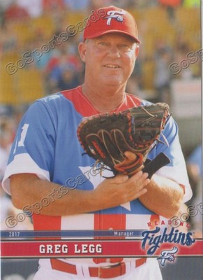 2017 Reading Fightin Phils Update Greg Legg MGR Phillies | eBay