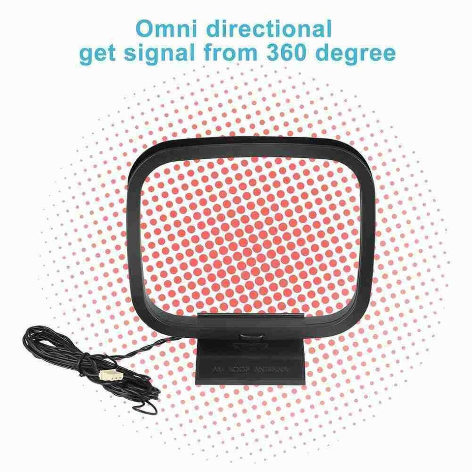 Mini Universal FM/AM Loop Antenna for Sony Sharp Chaine AV Stereo Re ...