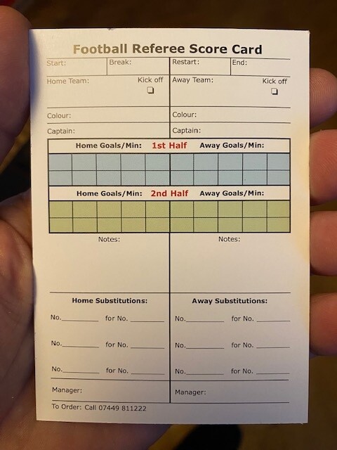 Printable Soccer Score Sheets