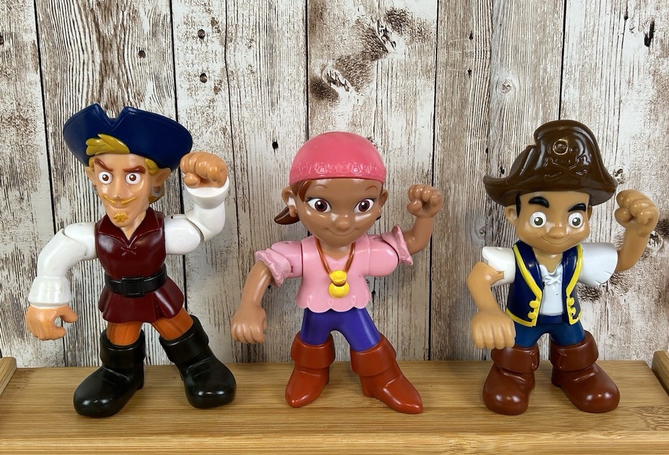 Jake And The Neverland Pirates 5" Buccaneer Battling Figures Flynn Izzy ...