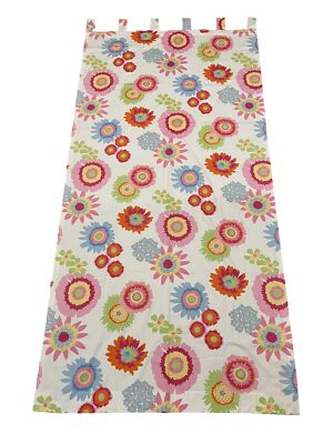 Springs Global Floral Tab Top Curtain Panels Set Of 2 84x41” | eBay