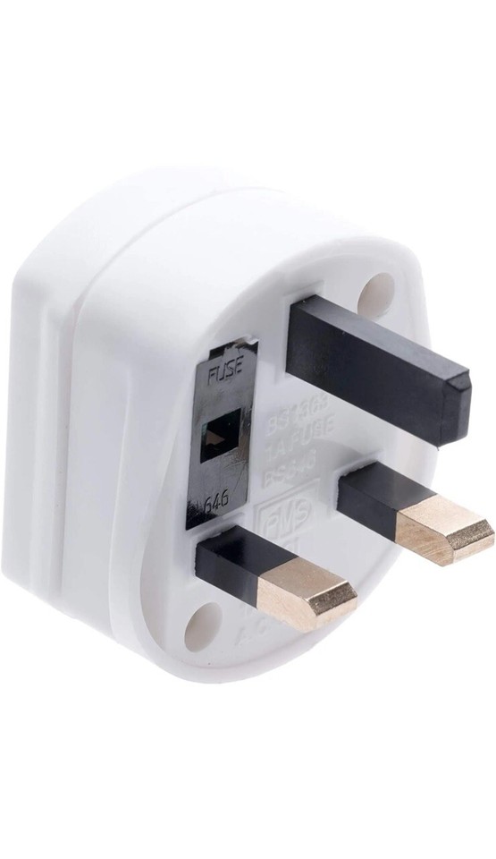 Shaver Plug Adaptor Two To Three Pin Toothbrush Adapter Epilators ...
