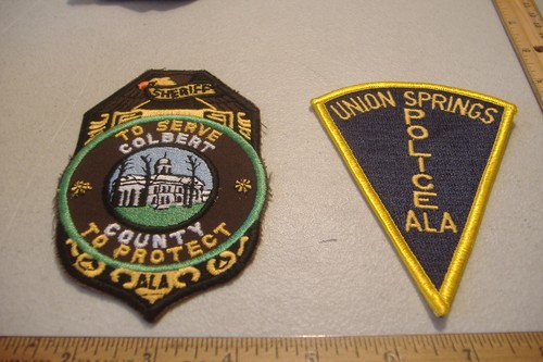 ~COLBERT COUNTY SHERIFF & UNION SPRINGS POLICE~ALABAMA PATCHES~ | eBay