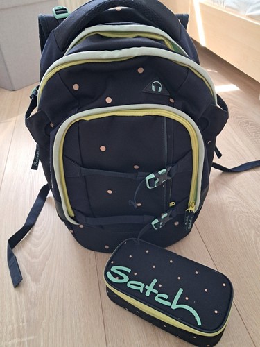 Satch Schulrucksack & Federmappe Mädchen dunkelblau | eBay.de