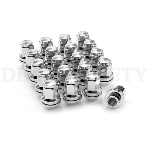 20PCS 14x1.5 Lug Nuts Chrome Fits Sequoia Landcruiser Tundra LX470 ...