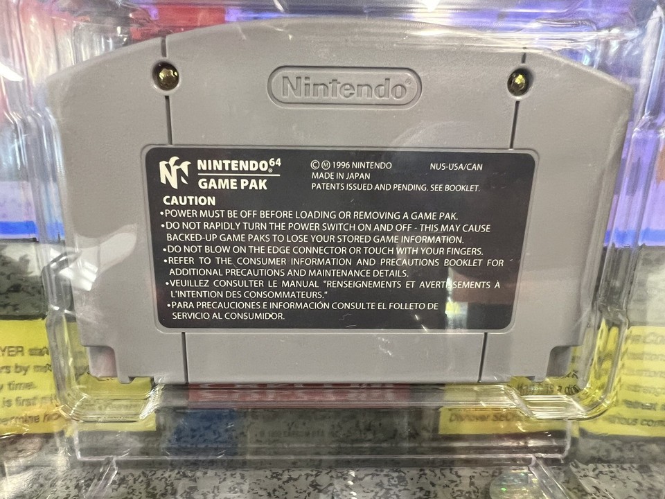 1996 N64 Super Mario 64 Graded CGC 8.0 Nintendo 64 NFR Not for Resale ...