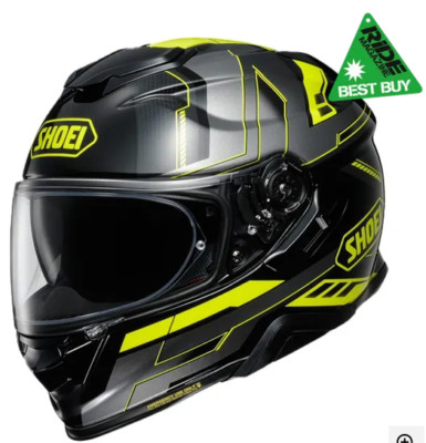 Shoei GT Air 2 Aperture Black Yellow Motorcycle Crash Helmet New | eBay