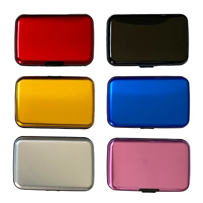 Extra Thick Aluminum Aluma Hard Case Credit Cards Wallet | eBay