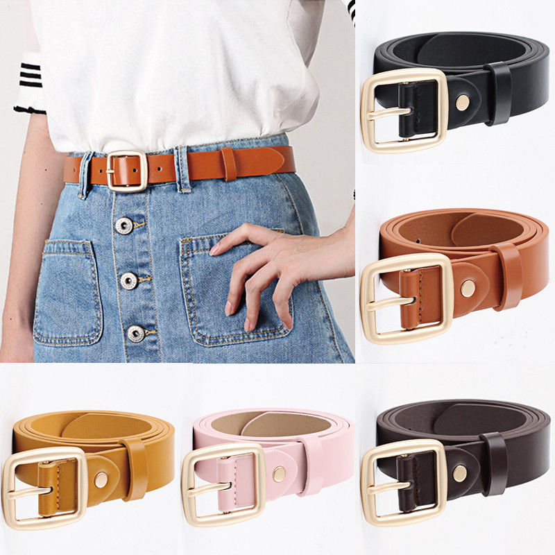 Women's Belt Lady Girl Leather Boho Metal Buckle Waistband Vintage Gift ...