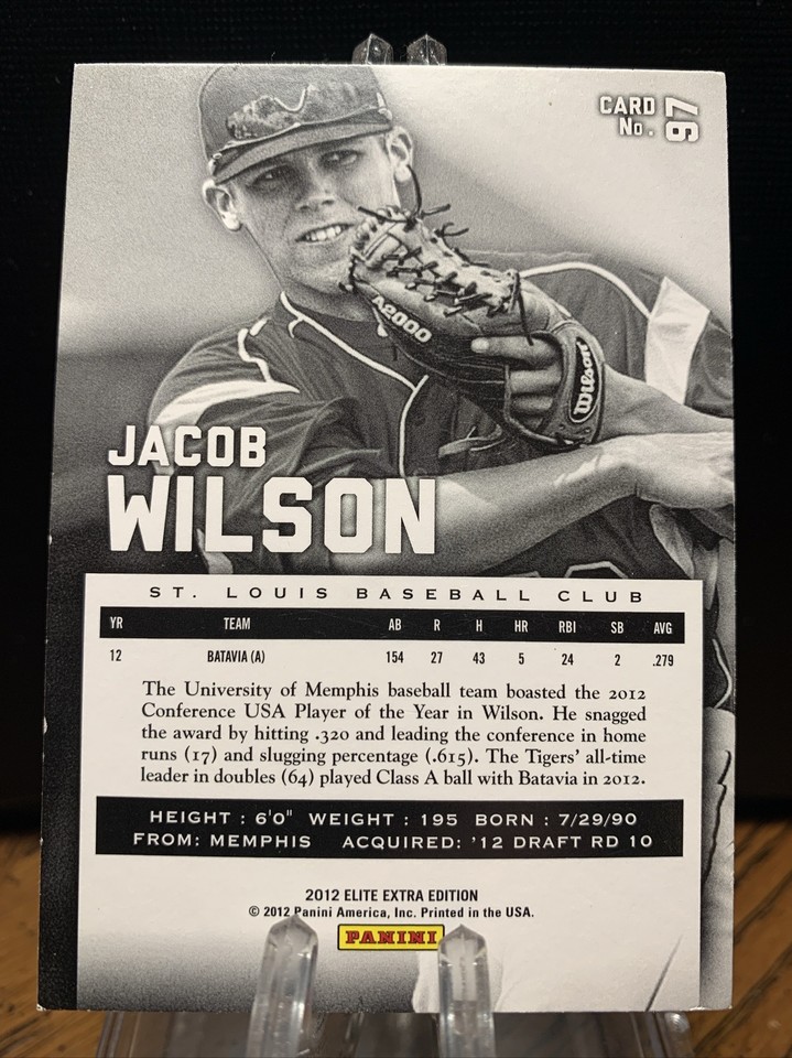 2012 Panini Elite Extra Edition baseball card Jacob Wilson | eBay