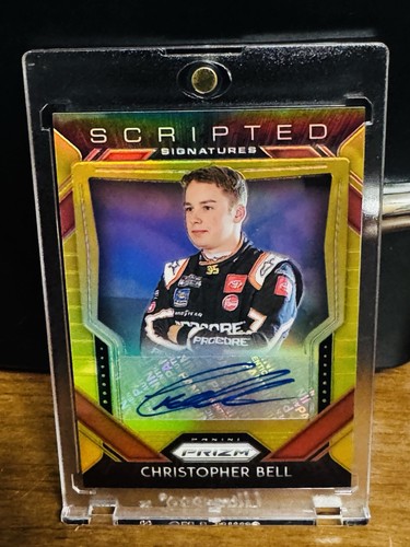 2020 Gold Prizm Scripted Signatures Autograph Christopher Bell Auto ...