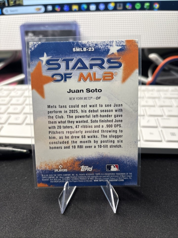 2026 Topps Series 1 Juan Soto Stars Of MLB Insert | eBay