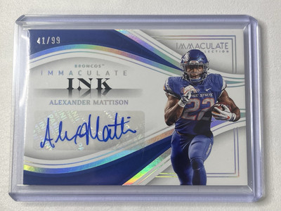 2023 Panini Immaculate - Immaculate Ink Alex Mattison Auto 41/99 | eBay