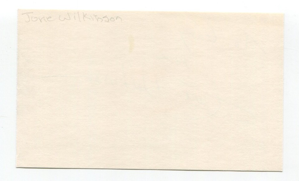 June Wilkinson Signed 3x5 Index Card Autographed Actress Model | eBay