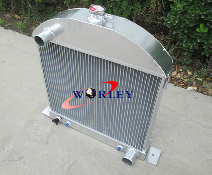 21.5" For ford model a chevy engine all aluminum radiator +FAN 1930 ...