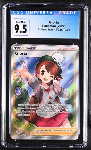 CGC Graded 9.5 Gloria TG26/TG30 Brilliant Stars Full Art Pokemon Card ...