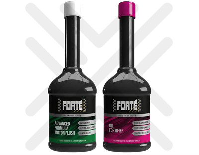 Forte Advanced Formula Motor Flush 400ML + Forte Oil Fortifier 400ML (2 ...