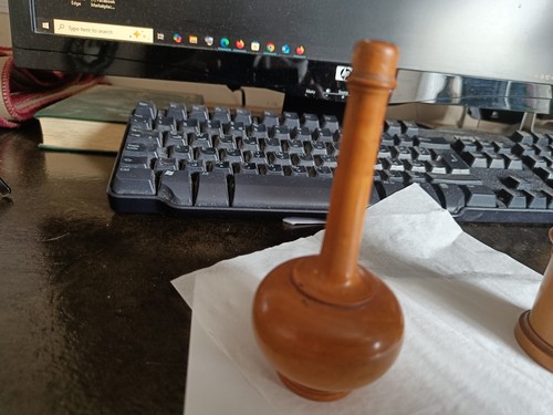 Antique Victorian Treen Boxwood Ladies Glove Powderer | eBay