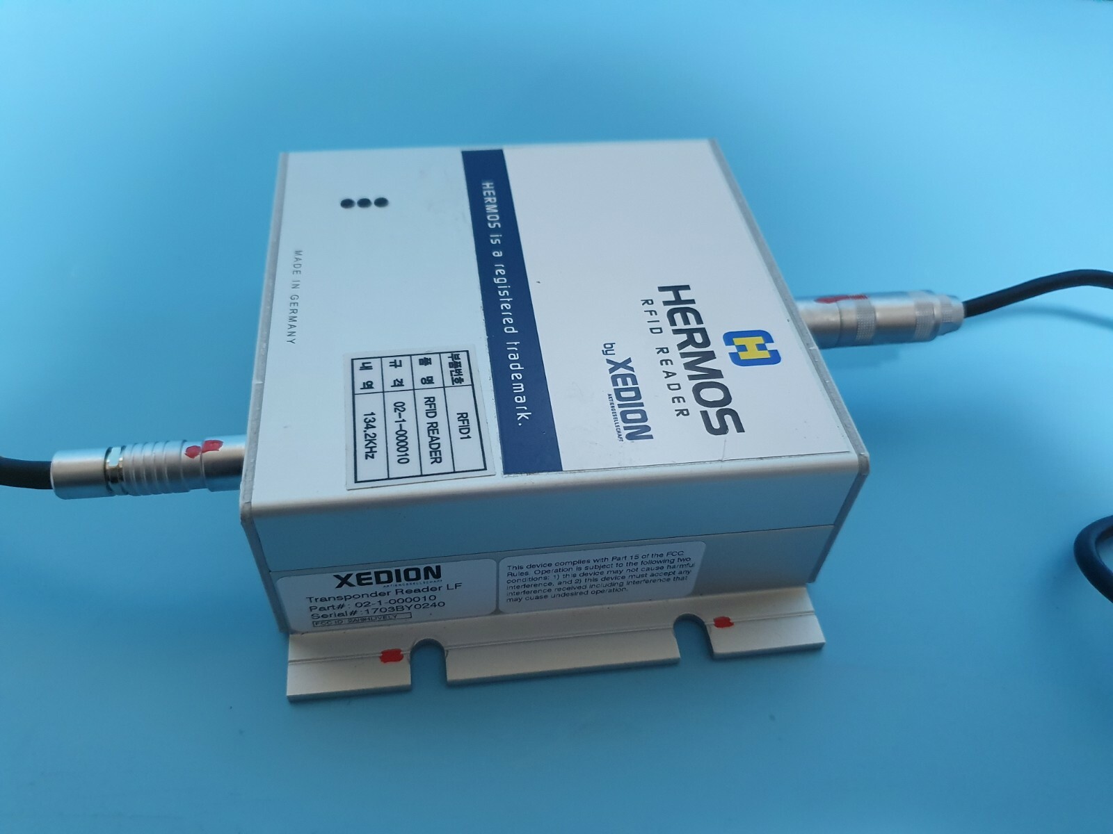 HERMOS 02-1-000010 XEDION RFID READER LF & 01-1-000006 MINI ROD-ANTENNA ...