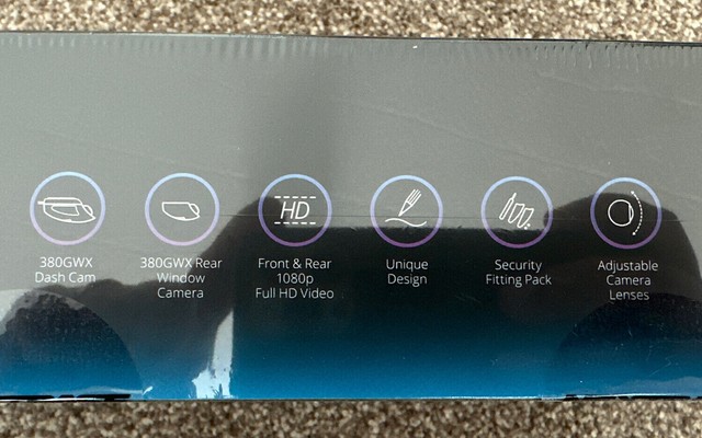 NEXTBASE 380GWX Front and Rear Dash Cam - Black for sale online | eBay