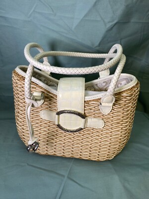 Brighton White Straw Handbag, New with Original Box | eBay