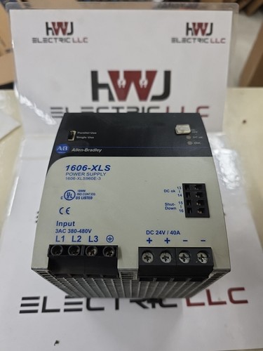 Allen Bradley 1606-XLS960E-3 Ser A 3 Phase Power Supply 24VDC 40A 960W ...