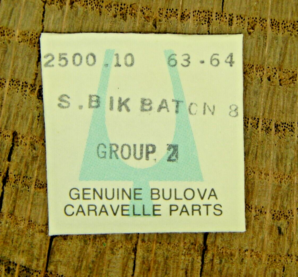 Genuine Bulova 2500.10 Set of Hands S BLK BATON 8 Watch Part 63-64 NOS ...