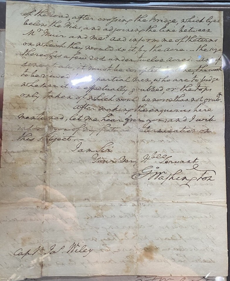 Nov 18, 1799 MT Vernon George Washington Handwritten Signed Letter ALS ...