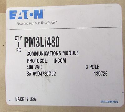 EATON CUTLER HAMMER Meter Module for LG and KD Breaker PM3LI4870 | eBay