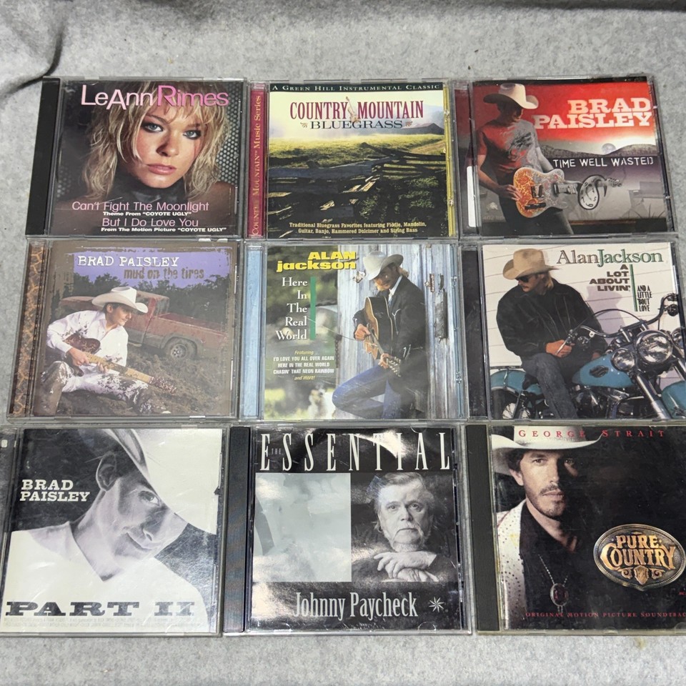 29 CD Country Music Lot Alan Jackson Brad Paisley George Strait Kenny ...