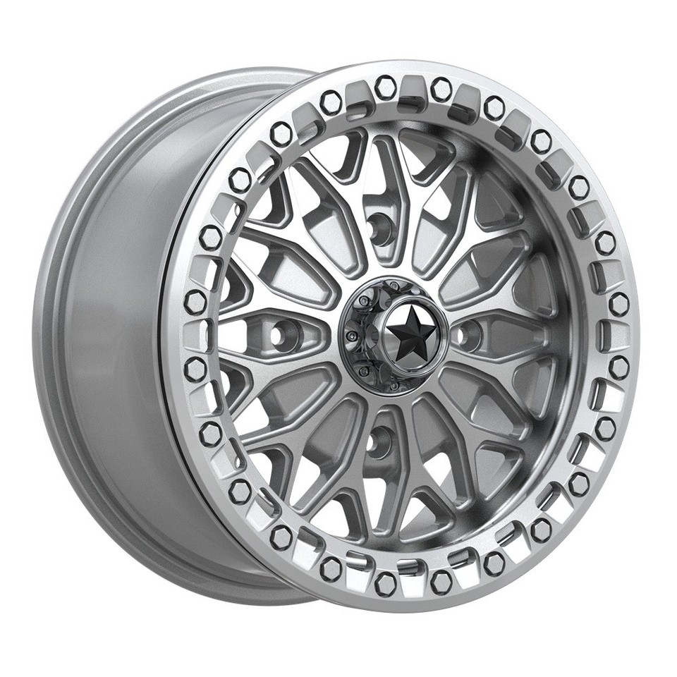 MSA Bolo Bdlk 15"Wheels Si +38mm 35" Cliffhanger Sticky Tires Textron ...
