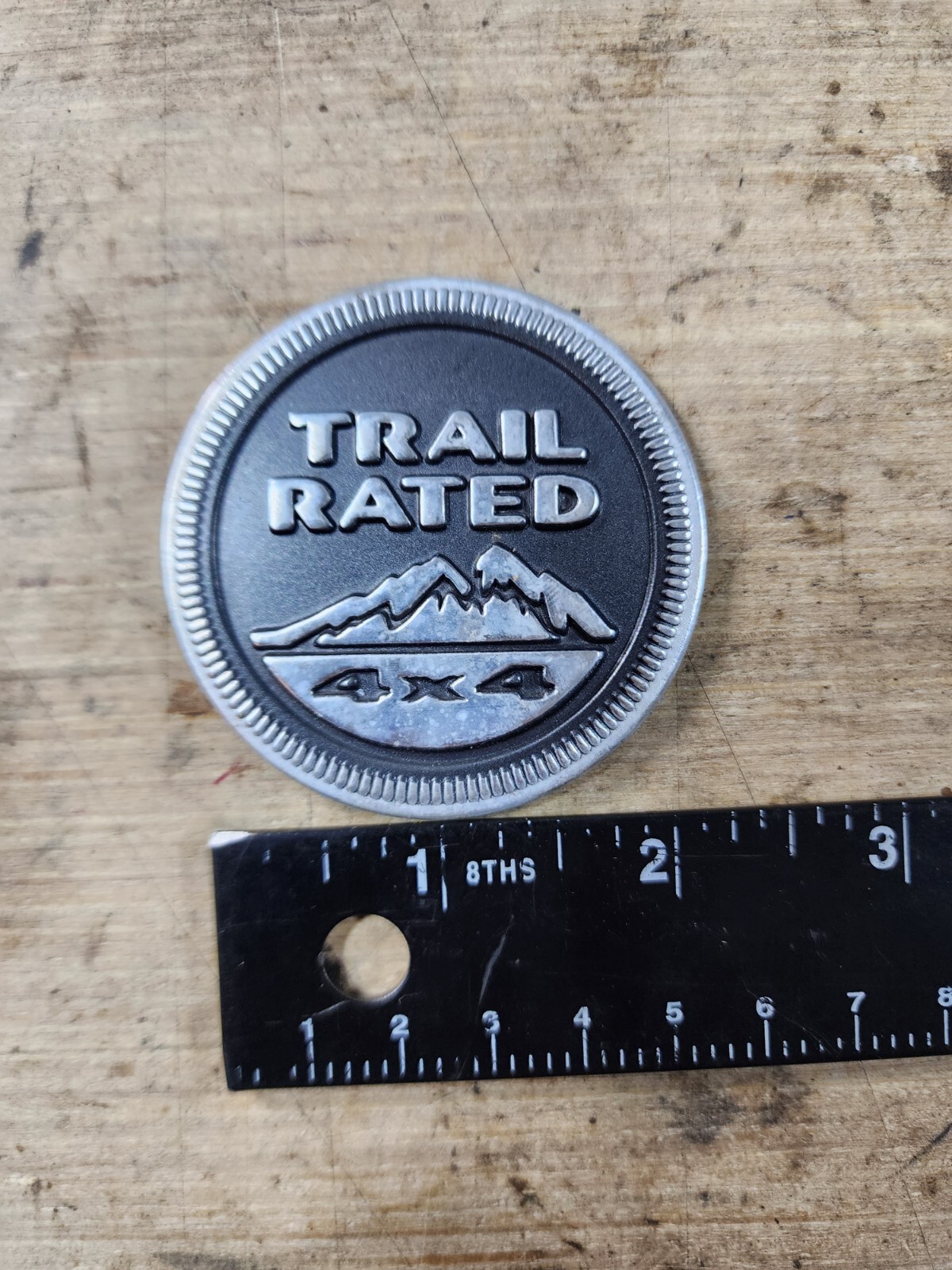Jeep Trail Rated 4x4 fender emblem badge decal logo OEM Factory Genuine ...