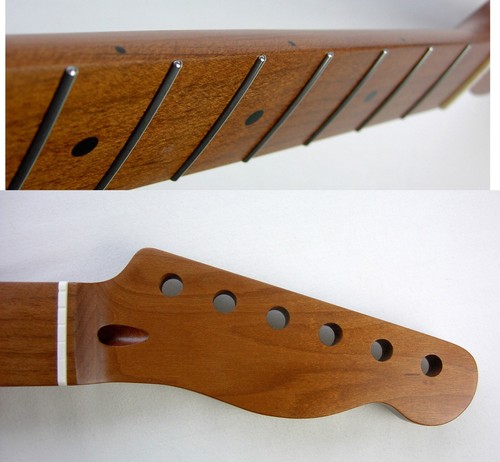 TELECASTER 22 STAINLESS ROUNDED Guitar Neck/Roasted, for/Warmoth ...