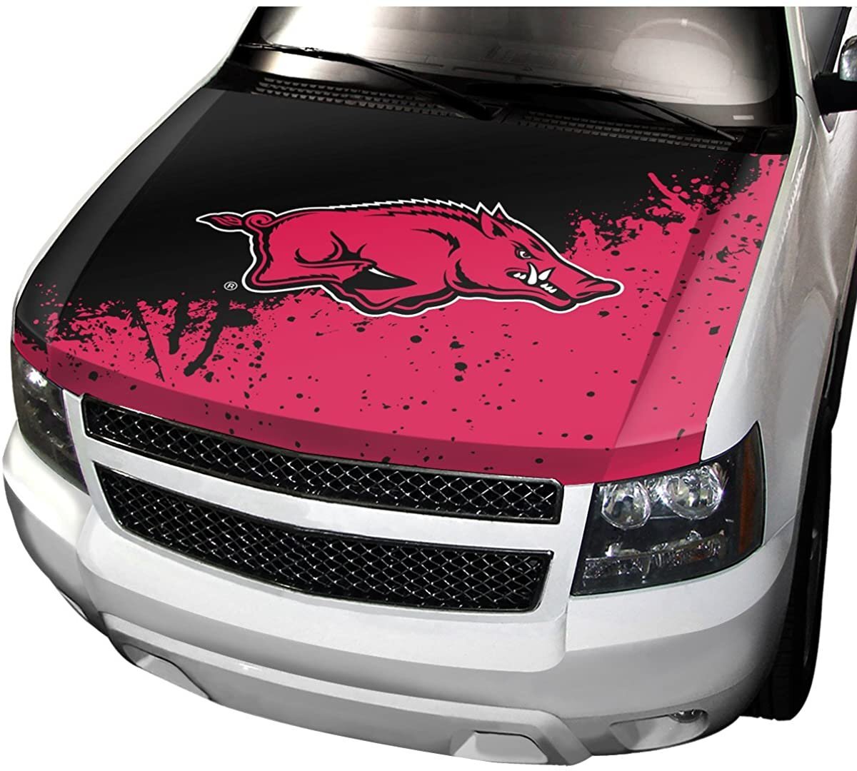 University of Arkansas Razorbacks Premium Auto Hood Cover, One Size ...
