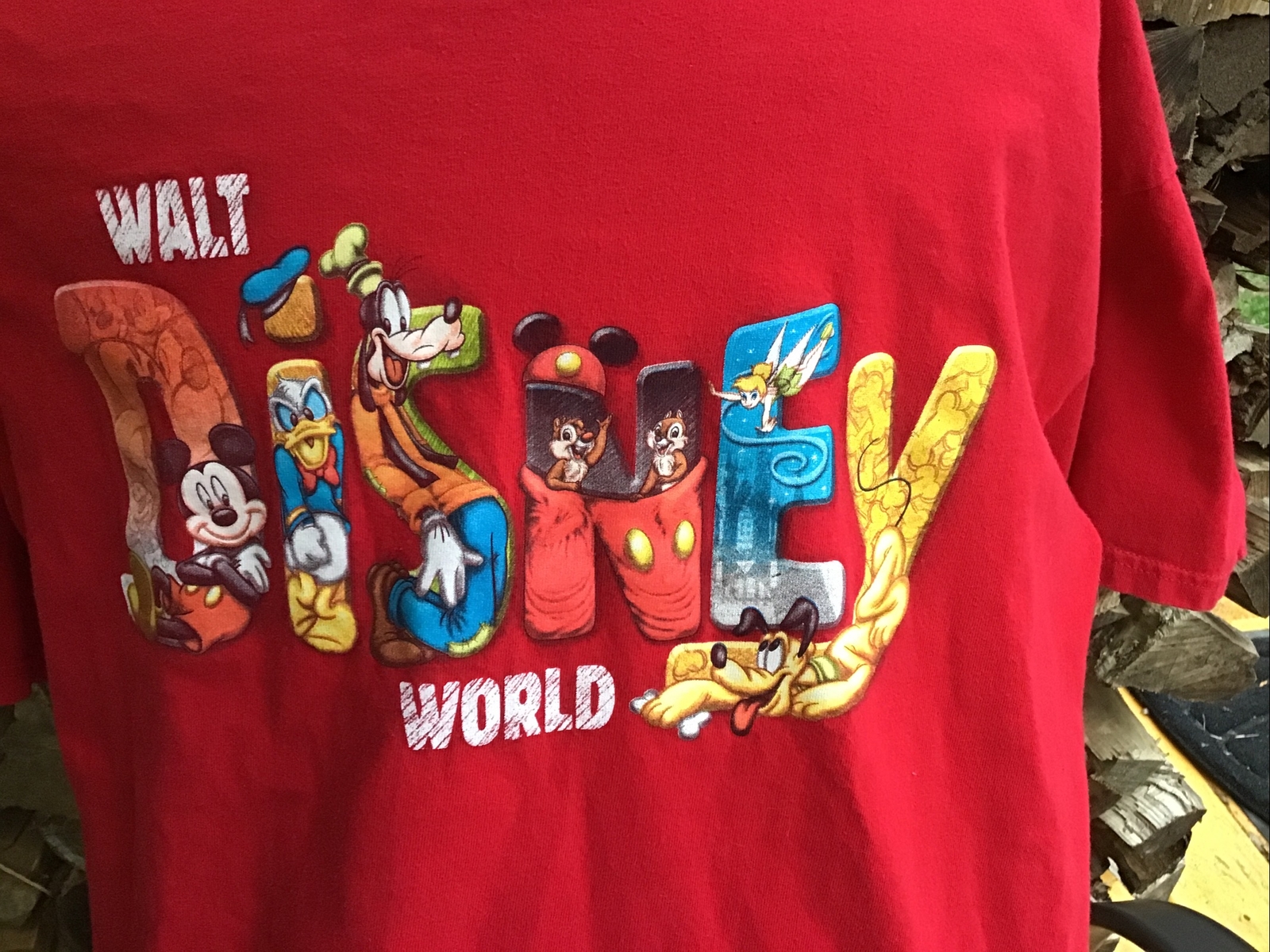 1990’s Disney Icons Spell Out Walt Disney Shirt XL R… - Gem