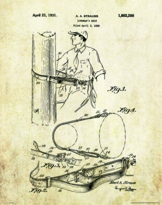 Power Lineman Patent Print Cable Rigger Journeyman School Office Wall ...