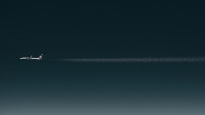 Aircraft airplane space minimalism boeing 777 Custom Gaming Mat Desk ...