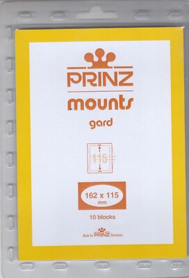 Prinz Stamp Mounts 162x115 mm Black Archival Holders 10 Long Term High ...