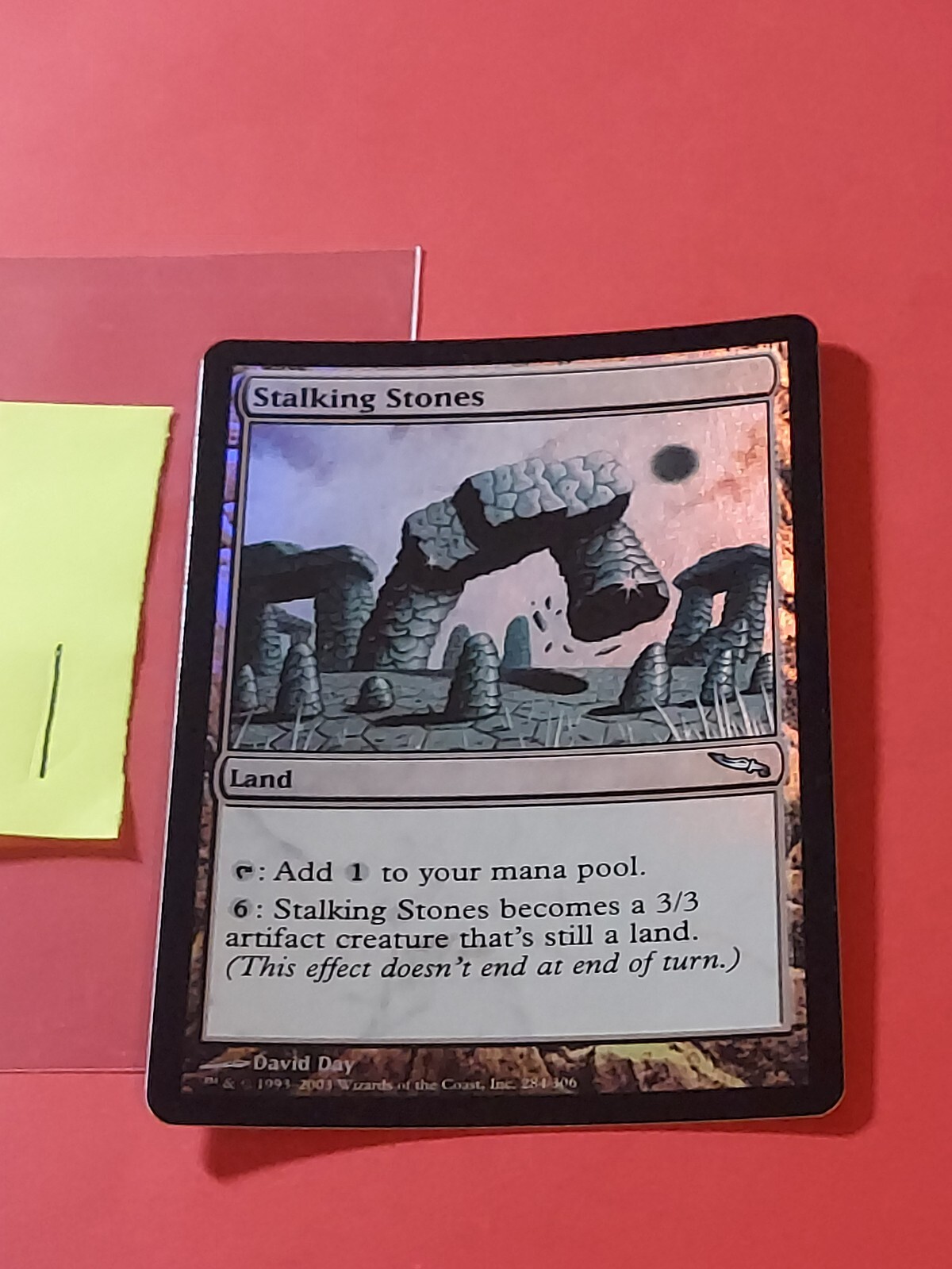 2003 Magic The Gathering Mirrodin Foil #284 Stalking Stones, U, Land ...