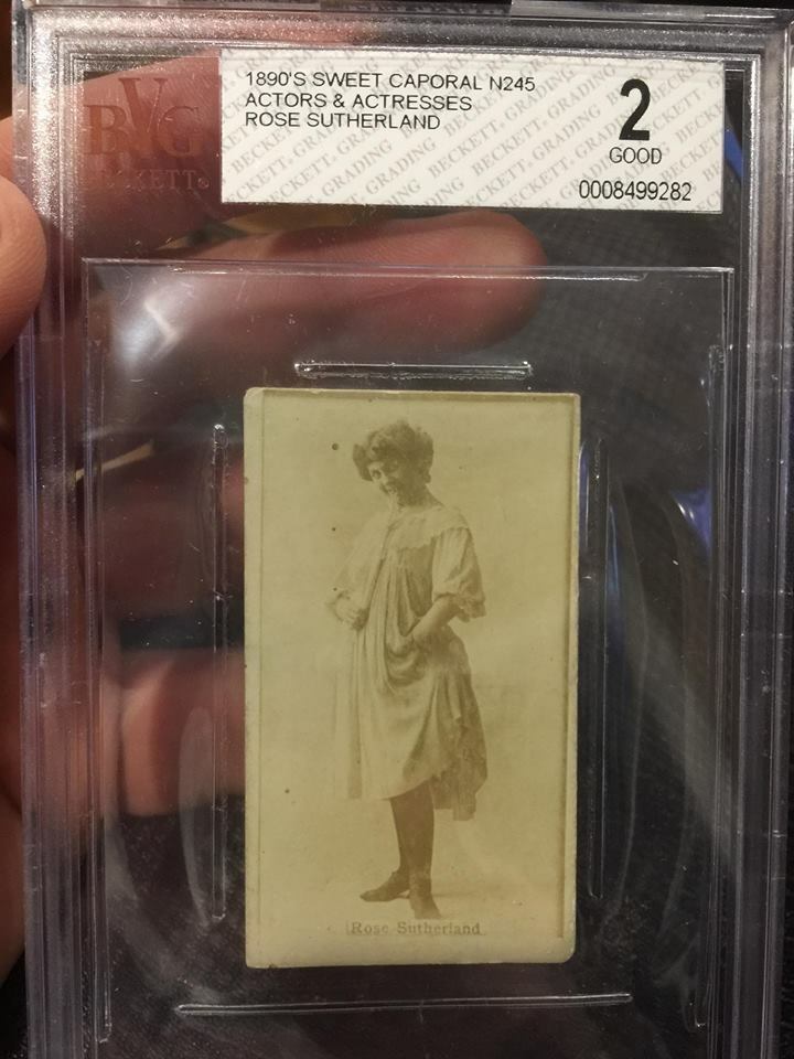 ROSE SUTHERLAND 1890'S SWEET CAPORAL N245 "ACTORS AND ACTRESSES ...