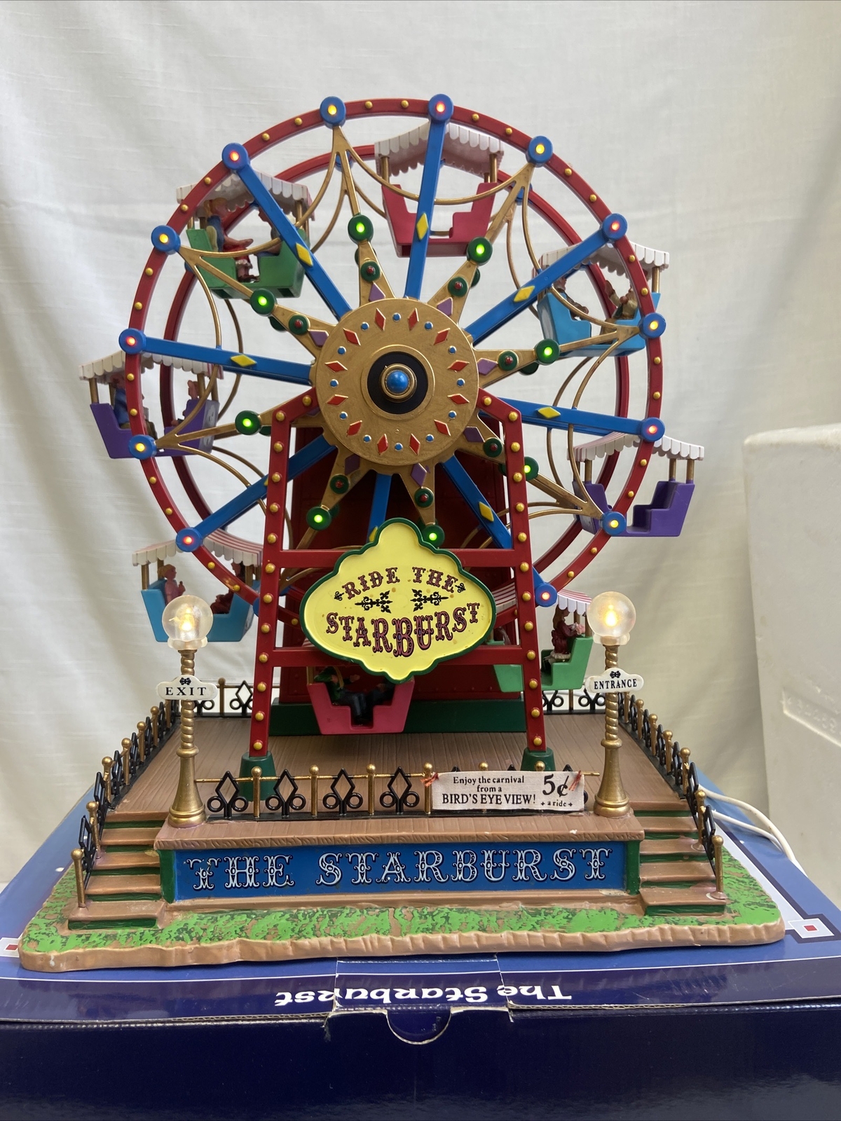 Lemax The Starburst Carole Towne Collection Animated Ferris Wheel ...