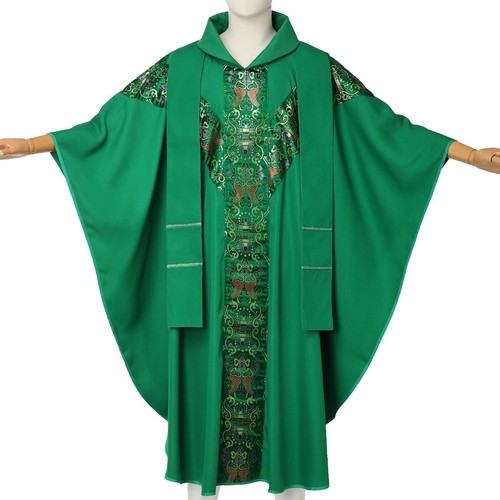 Catholic Clergy Vestments Celebrant Green Vestments Priest Chasuble ...