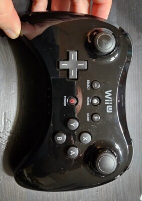 Official Nintendo Wii U Wireless Pro Controller (Black) Authentic ...